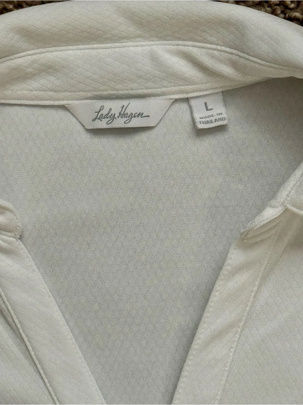 Lady Hagen | Tops | Lady Hagen White Long Sleeve Golf Top Collared ...